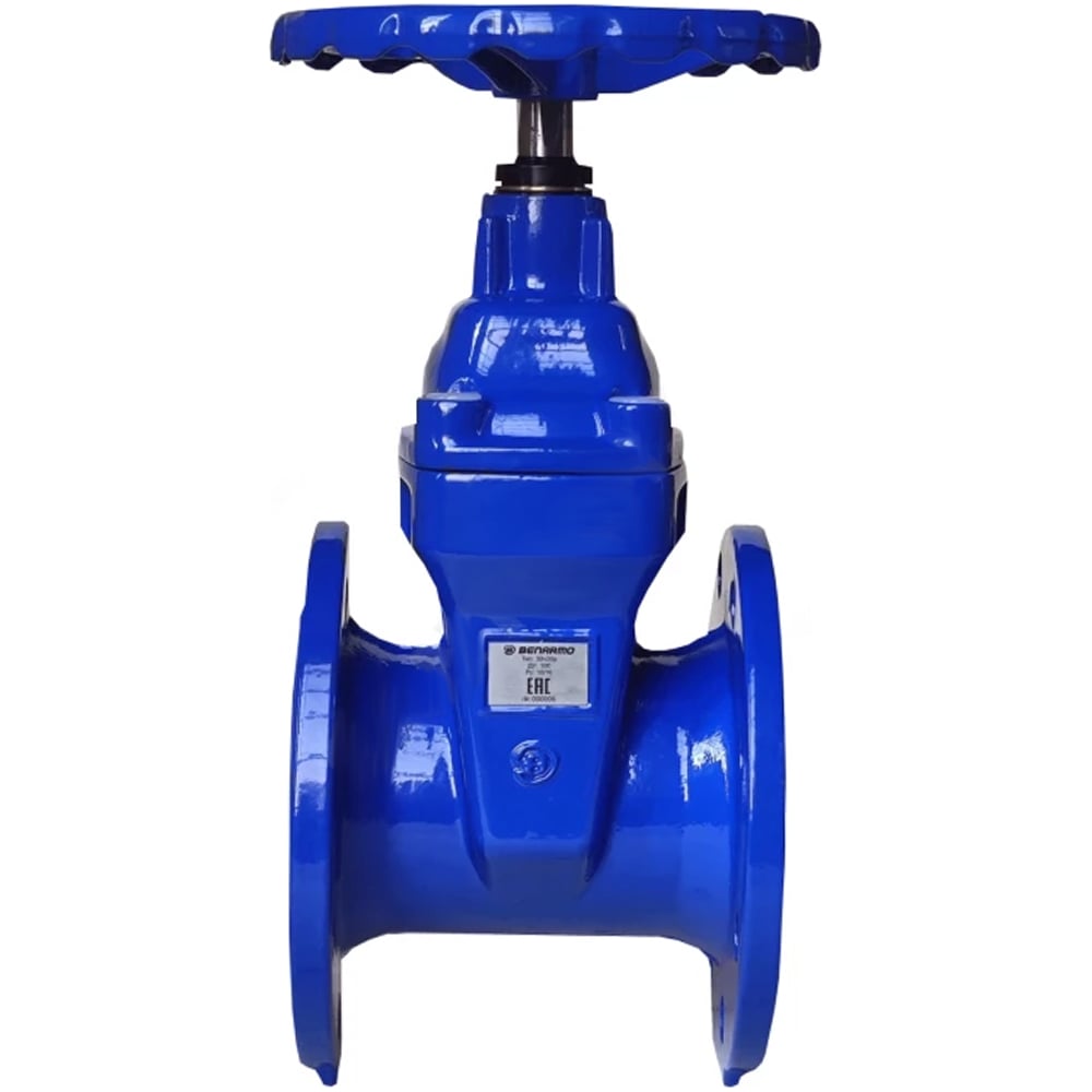 Чугунная клиновая задвижка Benarmo 30ч39р Ду150 Ру16 уплотнение EPDM ...