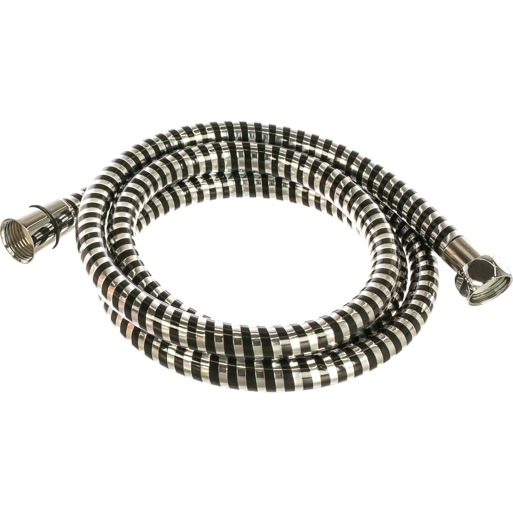 Шланг для душа Melodia della vita BLACK SILVER 1/2х1/2 конус ПВХ d14 мм ...