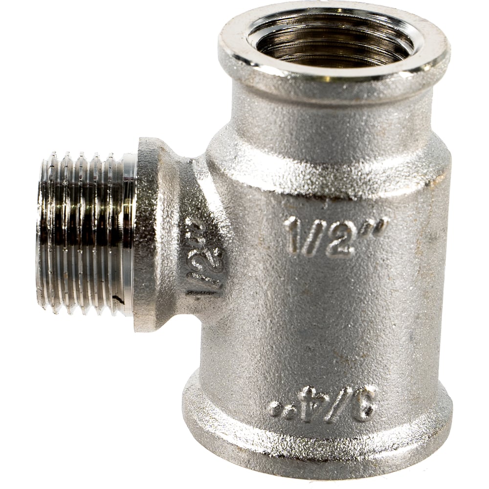 Тройник VALTEC с переходом на наружную резьбу, 3/4х1/2х1/2 вн.-нар.-вн ...