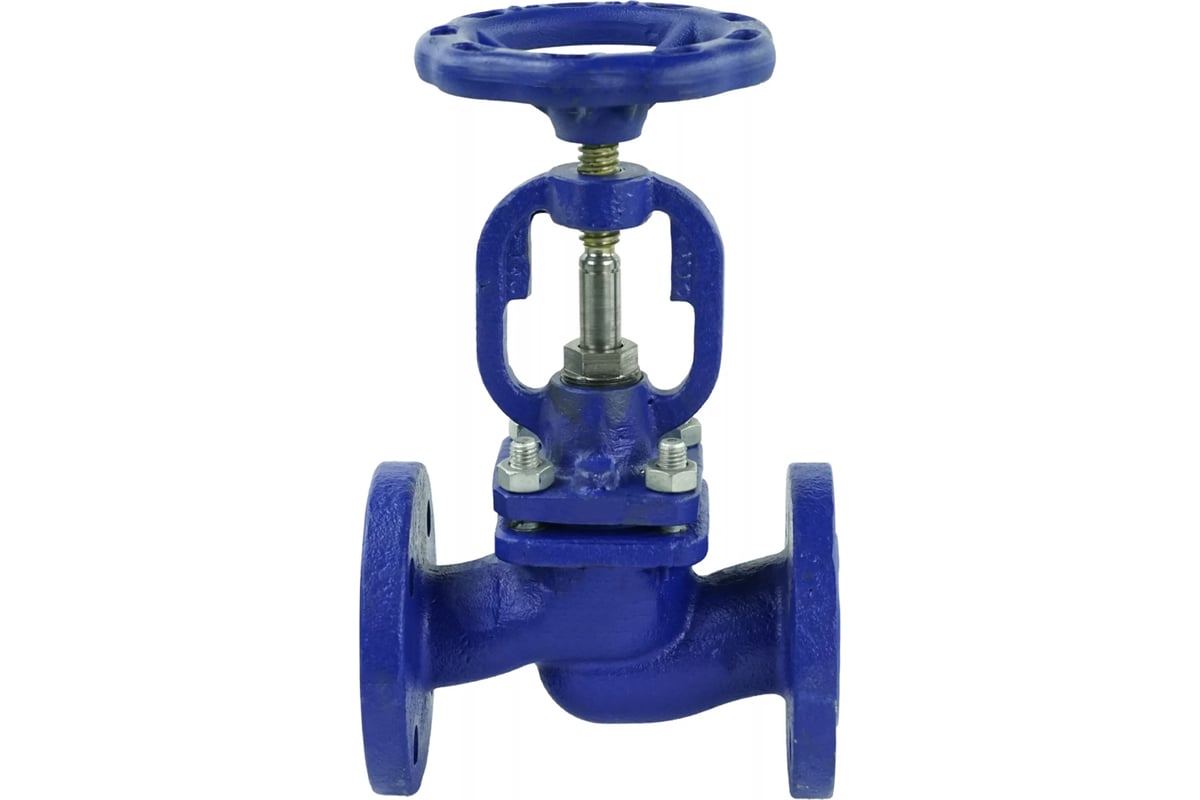 Клапан запорный сальниковый DN.ru 215f ду50 ру40 фланцевый, стальной со ...