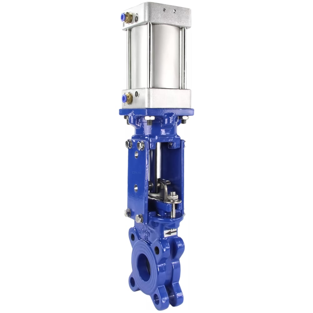 Задвижка шиберная DN.ru 304-304-M-1W Ду125 Ру16 нержавеющая сталь с ...