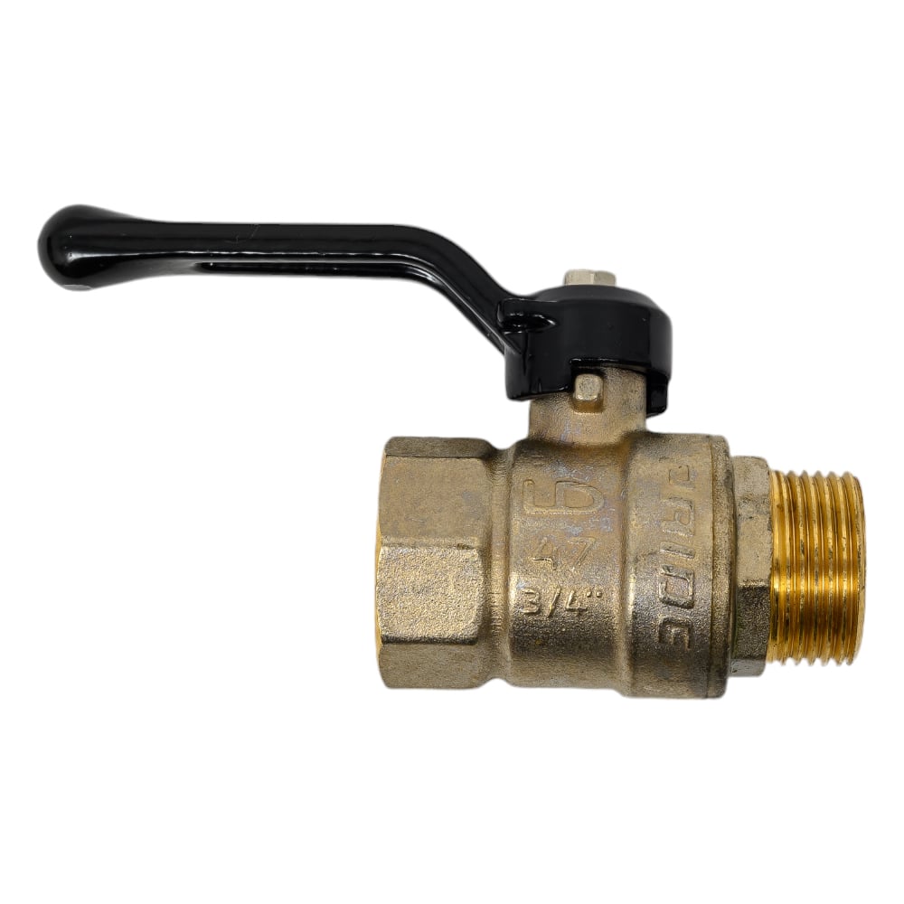 Кран шаровой латунный LD Pride 47.20.B-Н.Р вн./нар.резьба ручка-рычаг 3/4 47.20.B-Н.Р 47.303.20 ...