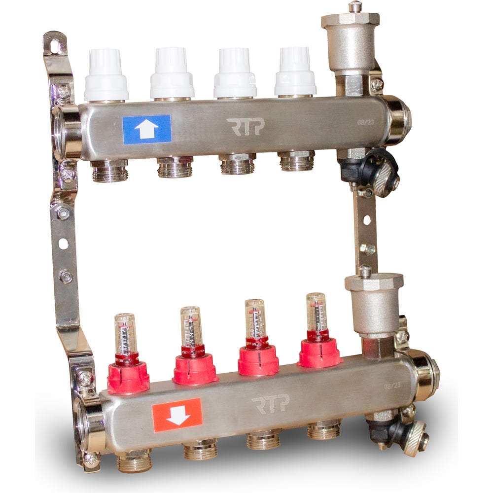 Коллекторная группа RTP с регулирующими клапанами, расходометрами ...