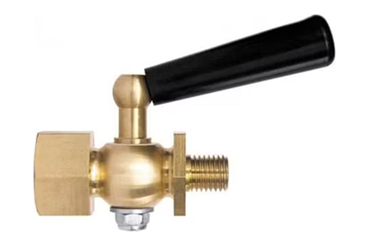 Кран для манометра РОСМА 3-ходовой Ру25 латунь, ВР/НР 1/2-М20x1.5 ...