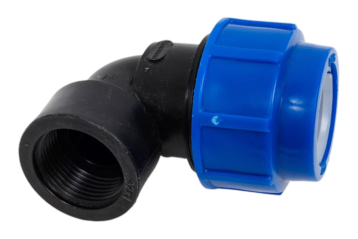Компрессионный отвод для ПЭ труб LAMMIN вр 25x1" Lm34007025025 ...