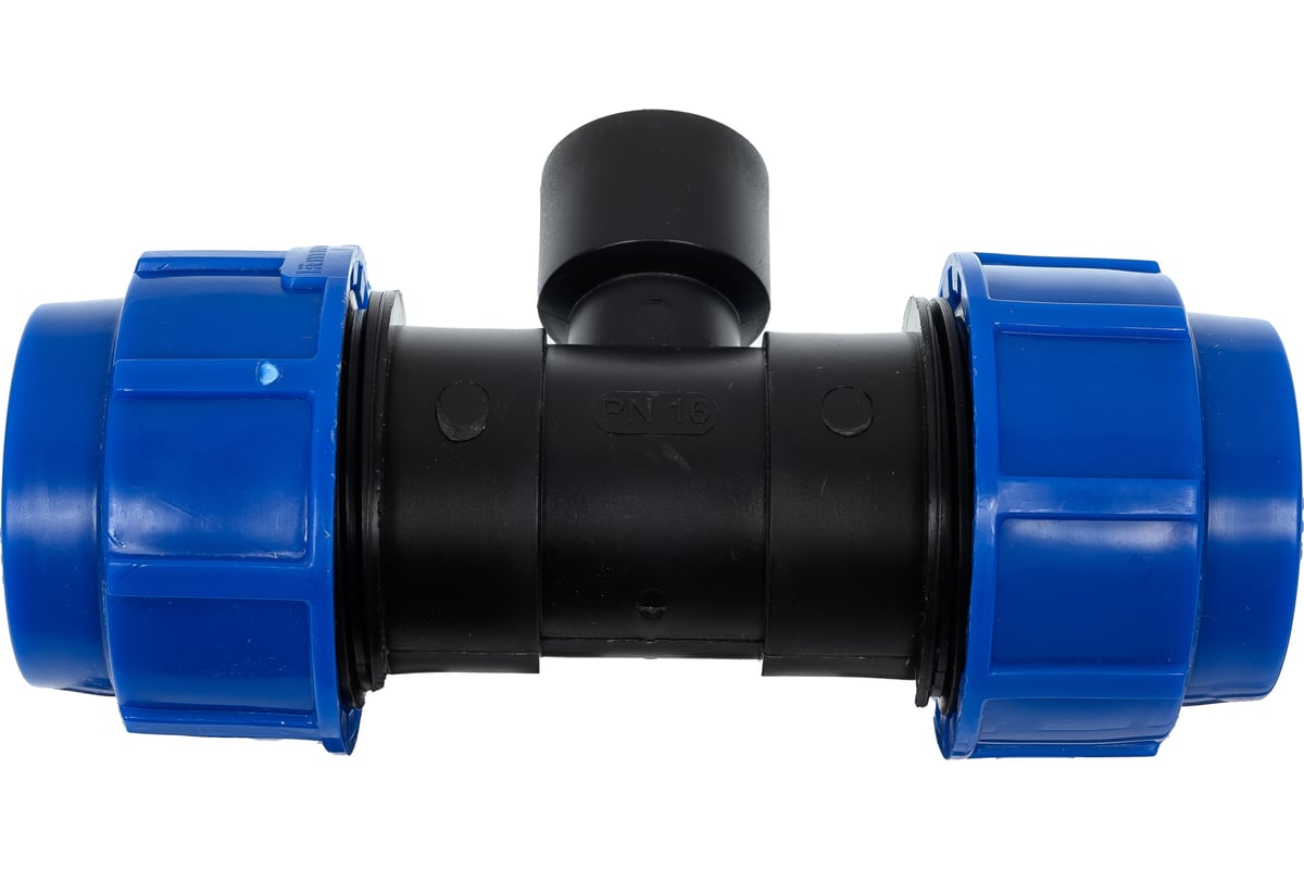 Тройник компрессионный для полиэтиленовых труб LAMMIN внутренняя резьба ...