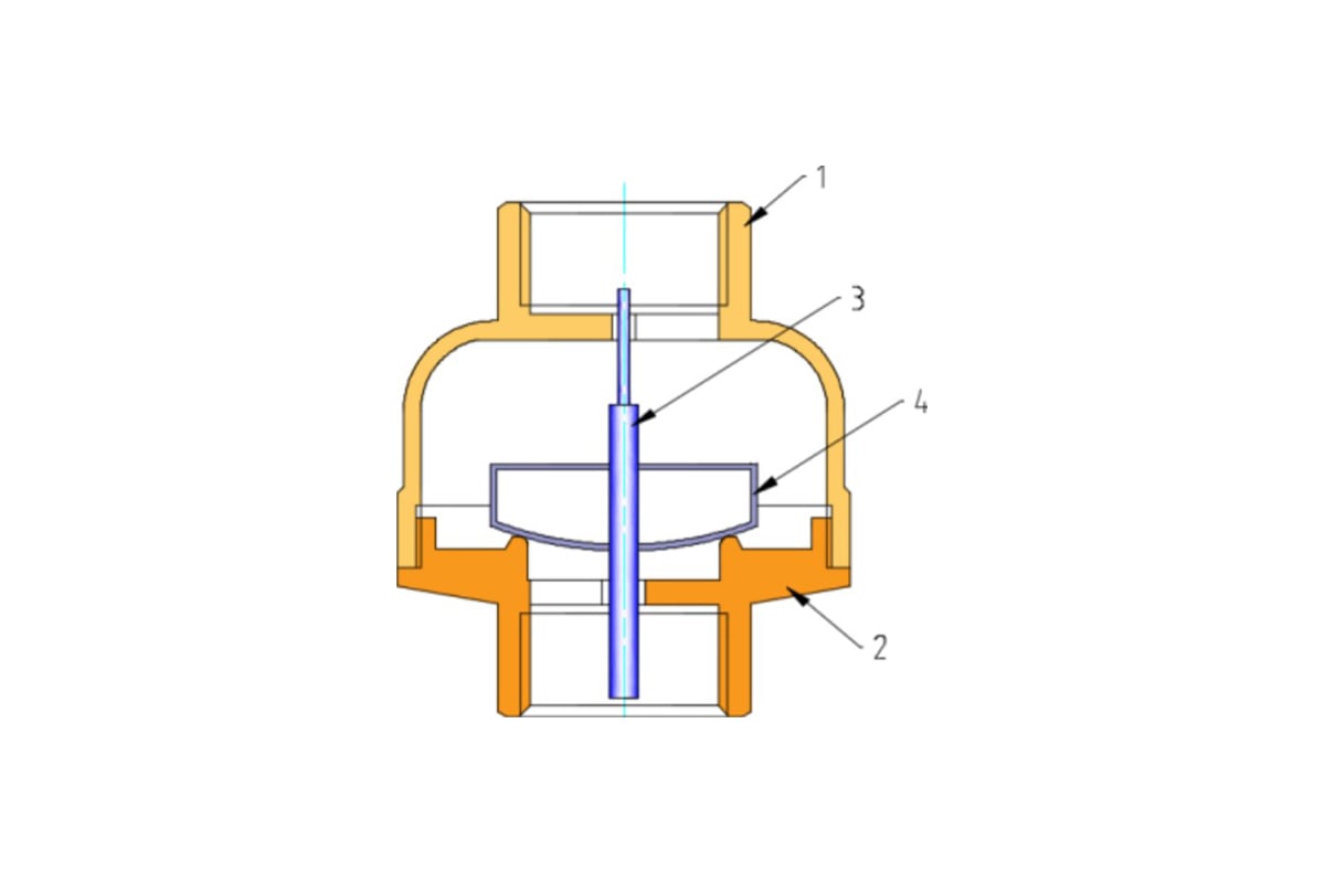 Обратный клапан Valtec для гравитационных систем 1" VT.202.N.06 ...