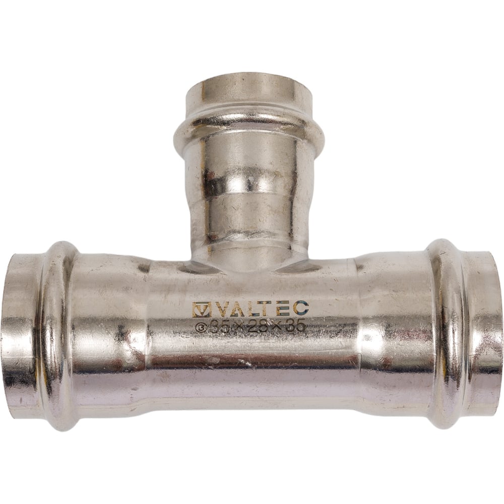 Тройник Valtec нержавеющая сталь 35х28х35 мм VTi.931.I.352835 - выгодная цена, отзывы ...