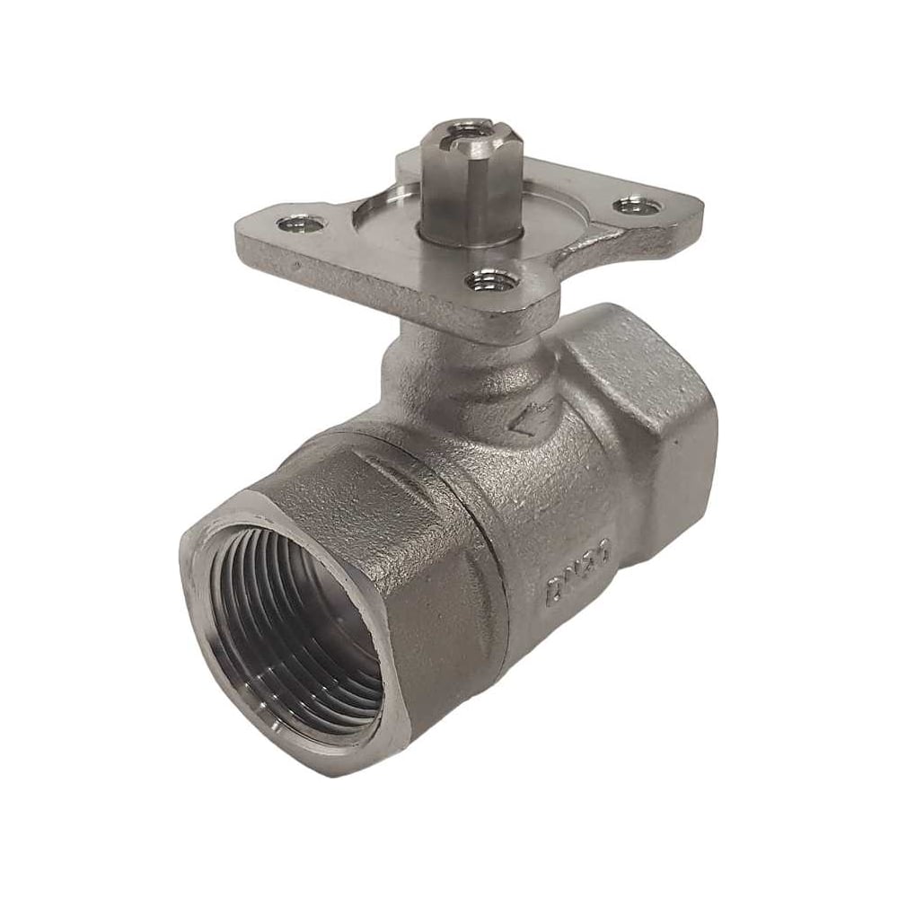 Двухходовой шаровой кран TECHNO 2020A из нержавеющей стали, под привод DN20, G3/4, КVS 4 660220 ...