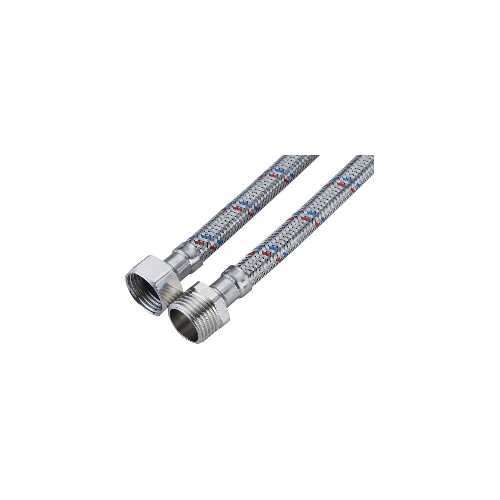 Подводка для воды СТМ сталь, 1/2", гайка-штуцер, 150 cм CWFHM150 ...