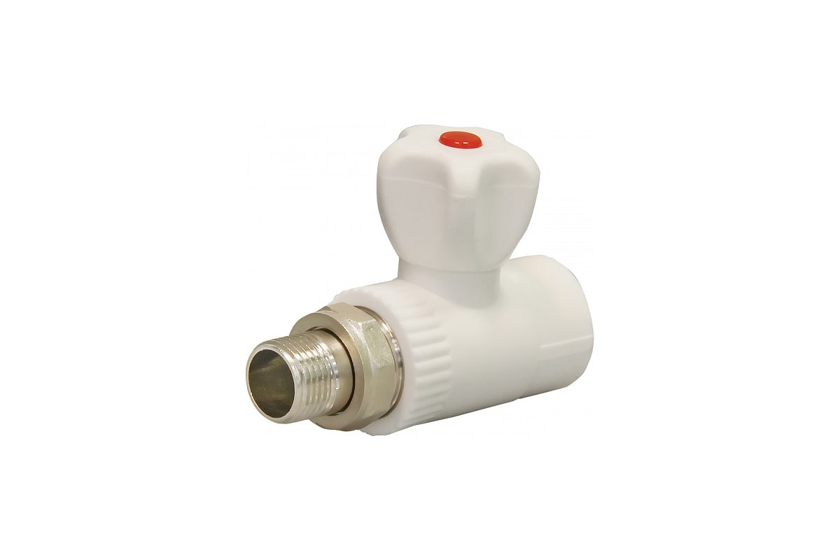Шаровой прямой кран для радиатора СТМ PP-R DN ПЛАСТ 20х3/4" CPRS2034 ...
