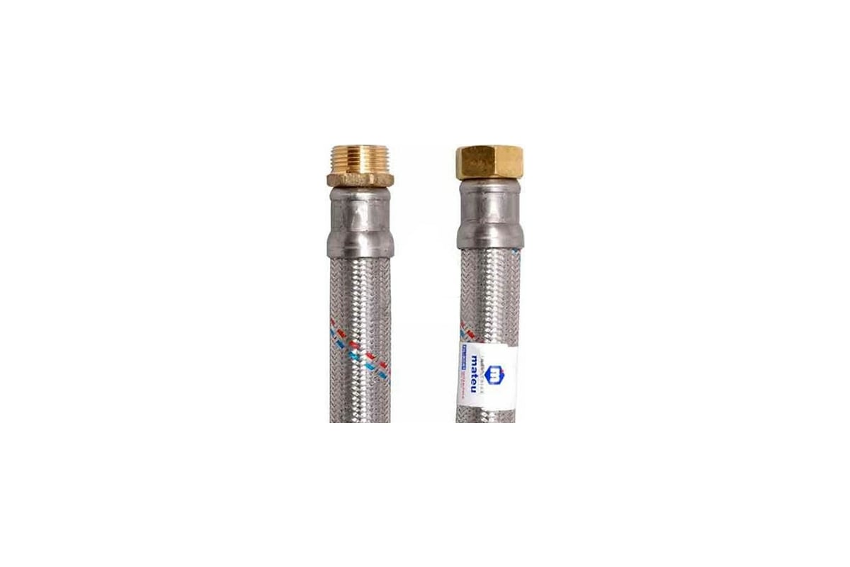 Гибкая подводка Mateu ФИЛБОР гайка 3/4"- штуцер 3/4", L 600 мм ...