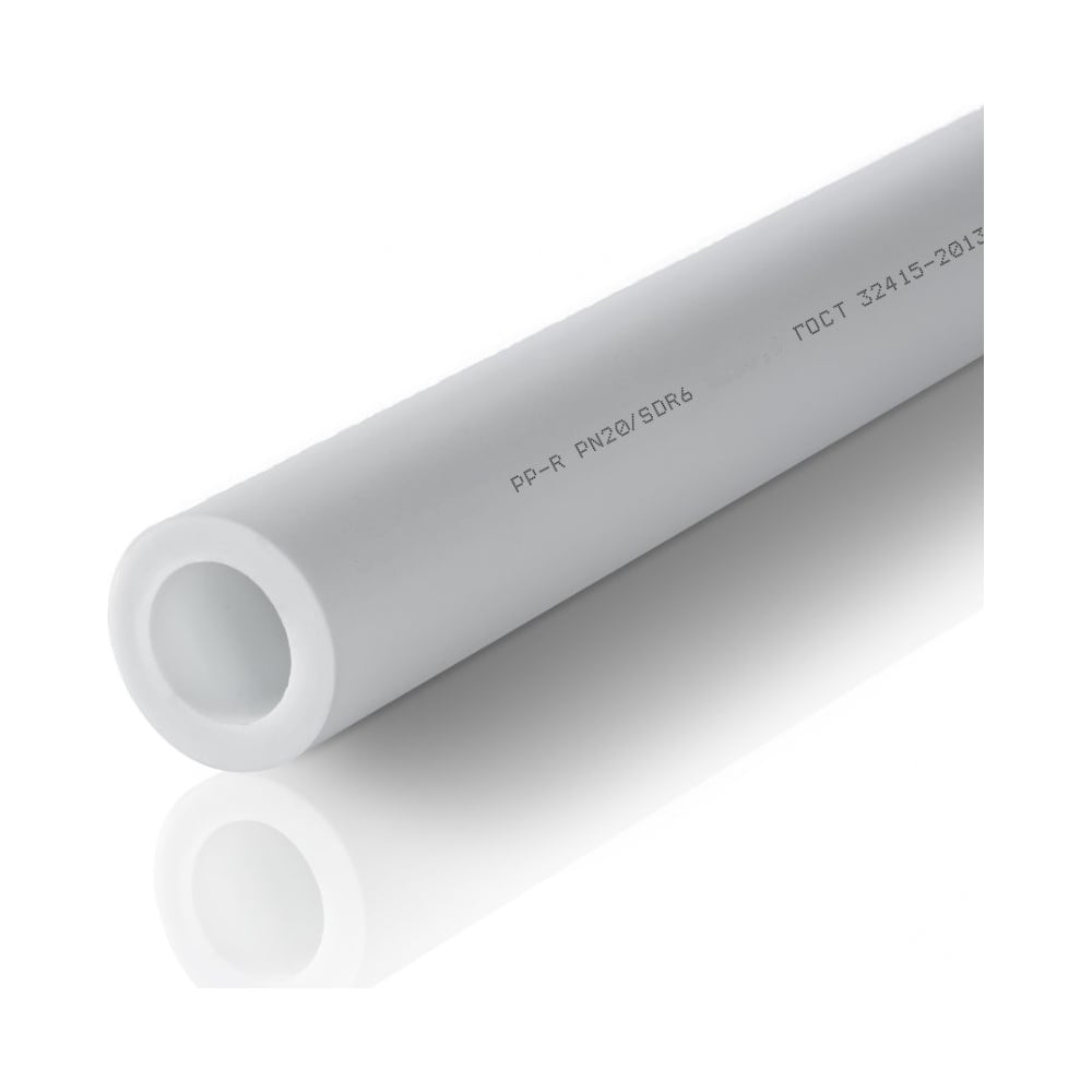 Труба Восток полипропиленовая, белая PP-R, PN20, 40х6.7, 4 метра ...