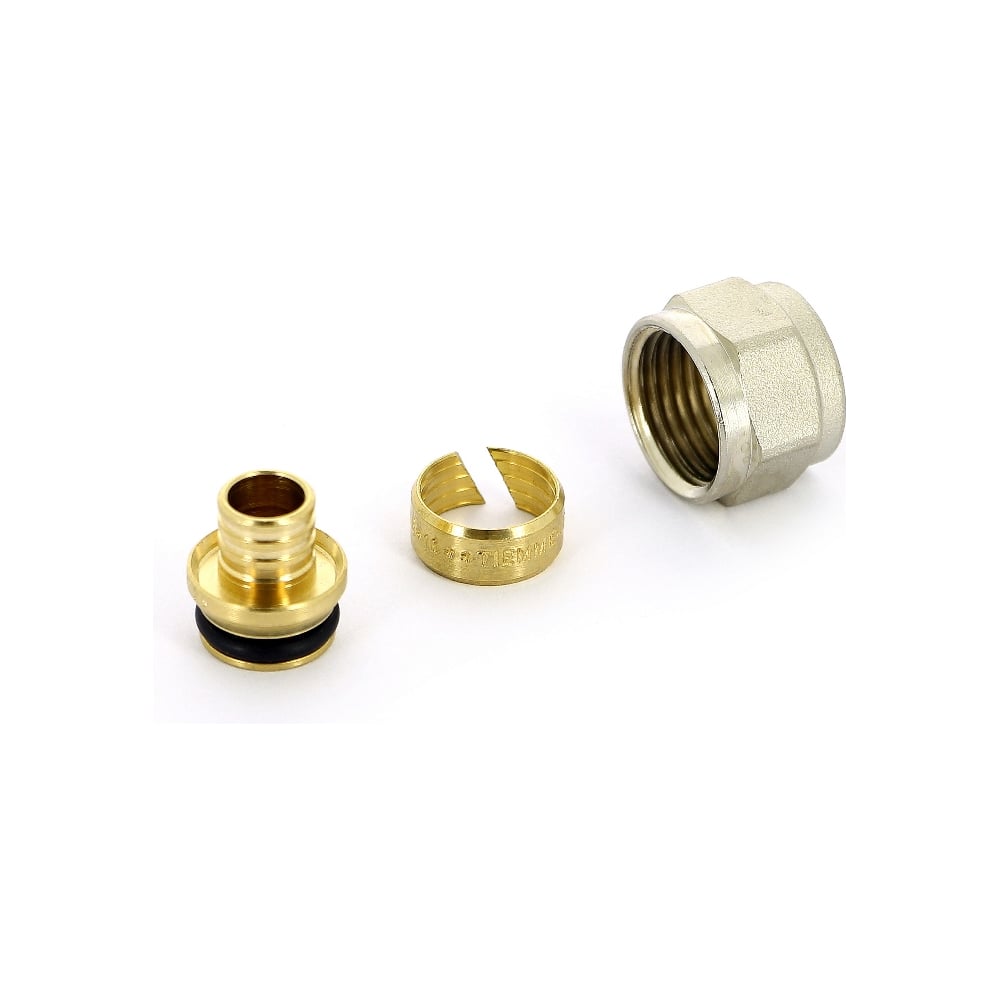 Соединитель для PEX трубы TIEMME обжим В, резьба евроконус 16(2.2)х1/2 ...