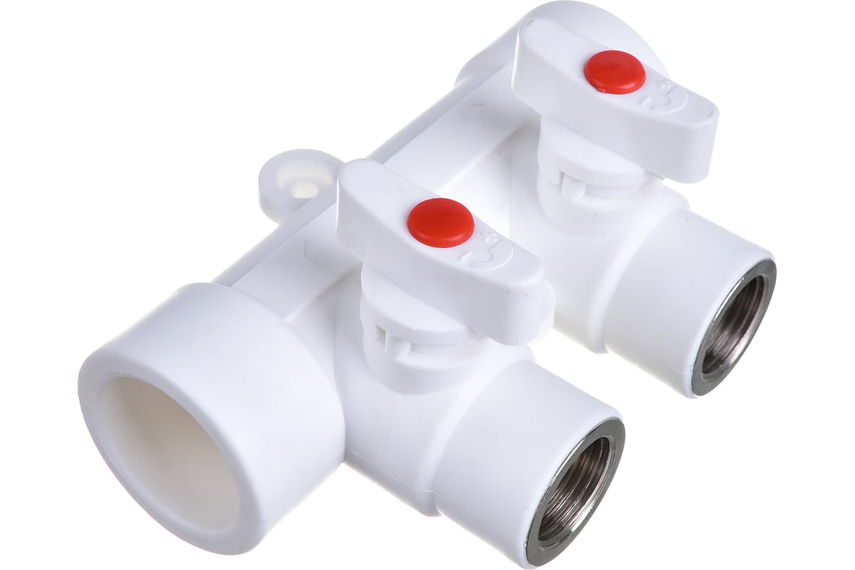 Коллектор с шаровыми кранами LAMMIN PPR ВР 32х1/2х2 Lm31082215032 ...