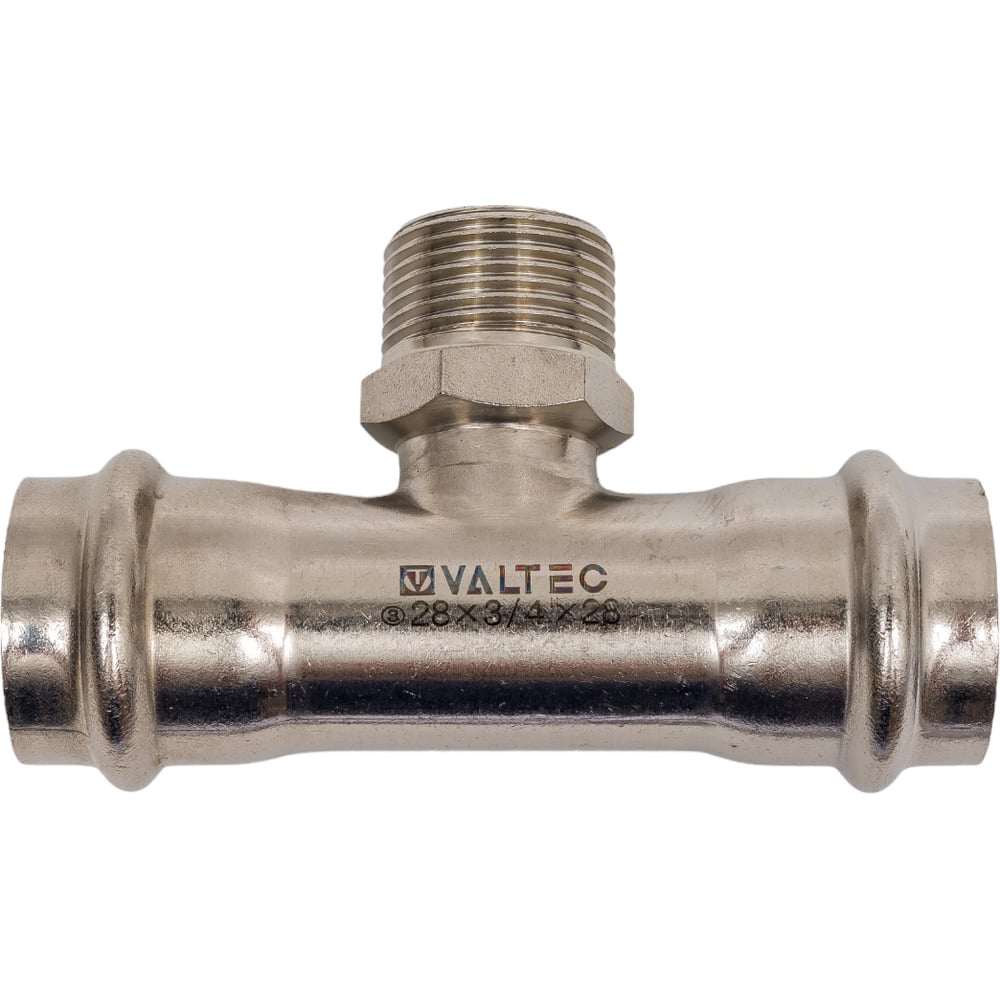 Тройник с наружной резьбой из нержавеющей стали VALTEC 28х3/4 VTi.933.I.280528 - выгодная цена ...