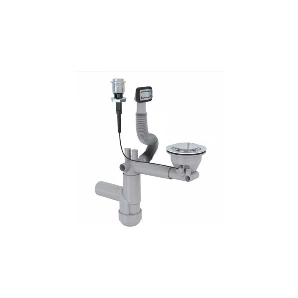 Одинарный сифон с переливом ALVEUS PUSH-POP-UP KARAT UP, WAVE UP ...