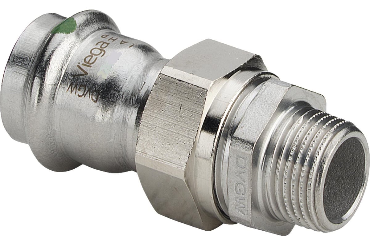 Разъемное соединение Viega Sanpress Inox, с SC-Contur, 15x3/4" 438265 ...