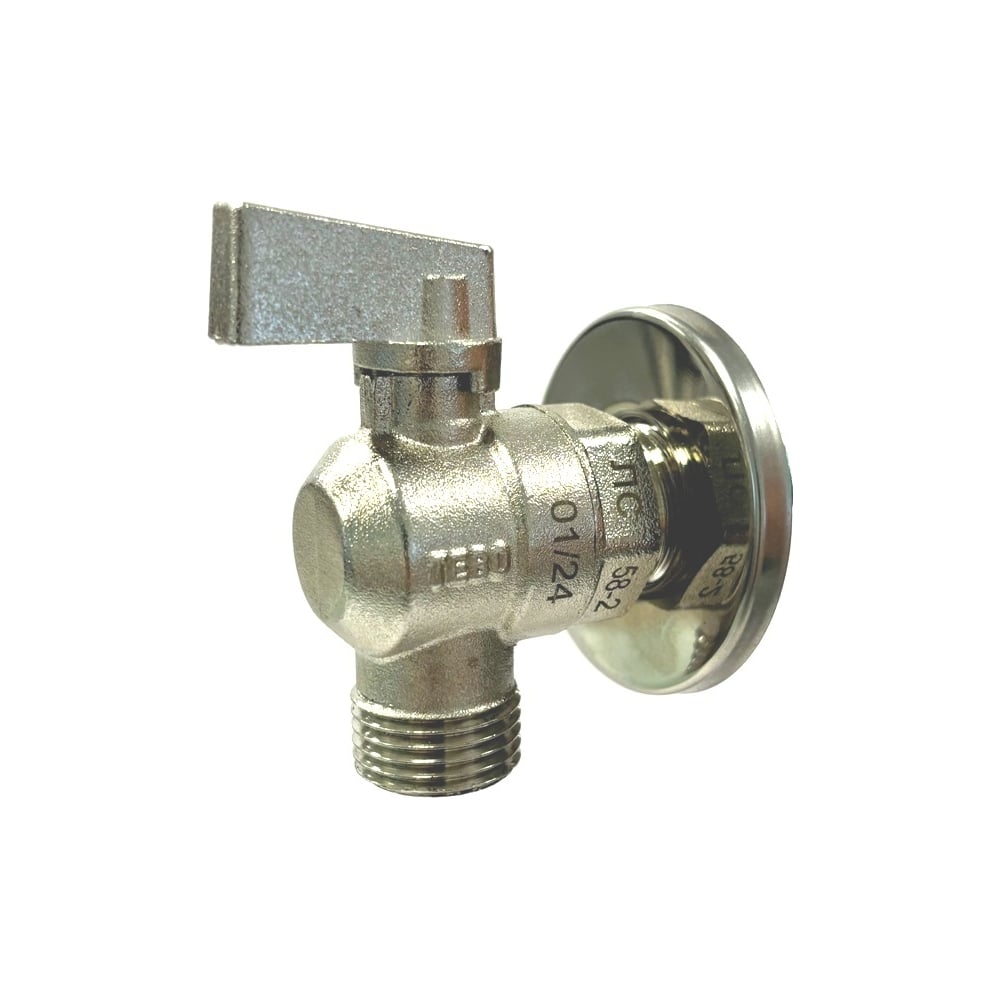 Кран шаровой для сантехнических приборов угловой TEBO НАР/НАР 1/2"х1/2 ...