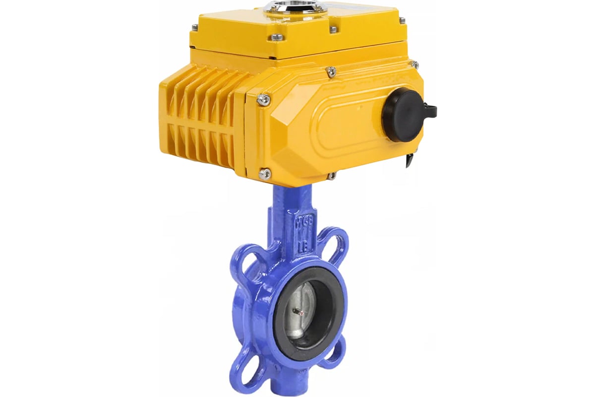 Затвор дисковый DN.ru GGG50-GGG40-EPDM Ду300 Ру16, электропривод 380В ...