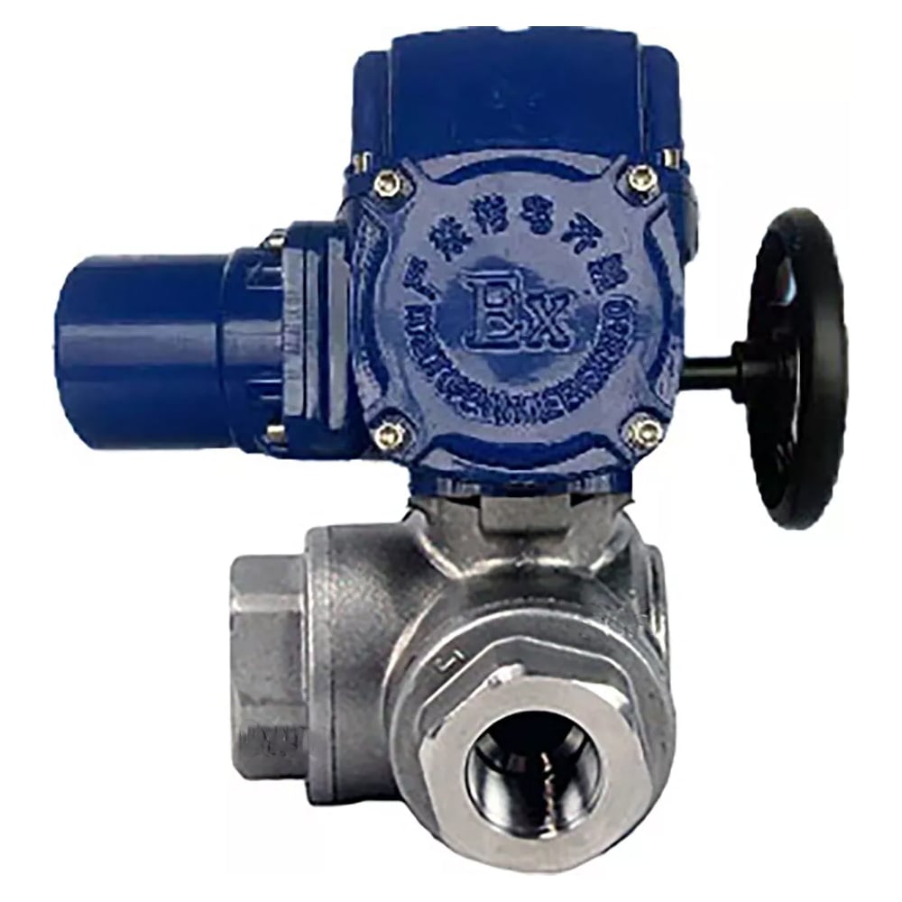 Кран шаровой DN.ru RP.SS316.200.MM ISO 3-ходовой, T-тип, Ду15, Ру63 ...