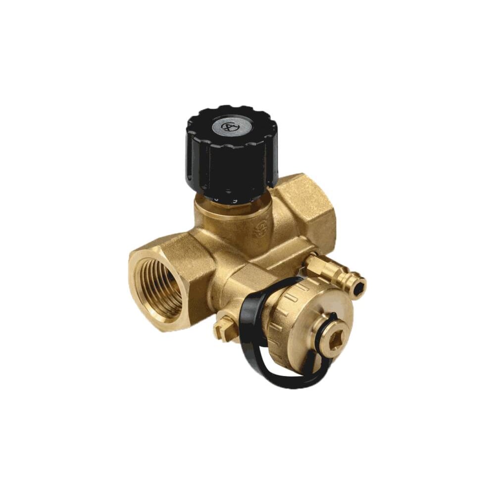 Балансировочный клапан Aquasfera латунь, Ду15 Ру16 м/м Kvs1.6 нип EURO ...