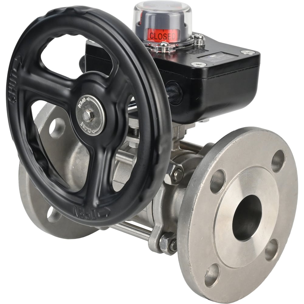 Шаровой кран DN.ru КШФПТ-ISO.304.180 Ду15 Ру40 с редуктором HGB-1 D160 ...