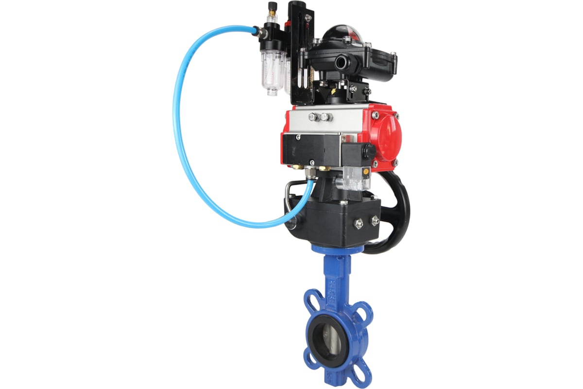 Затвор DN.ru GGG50-316L-EPDM Ду200 Ру16 с пневмоприводом ...