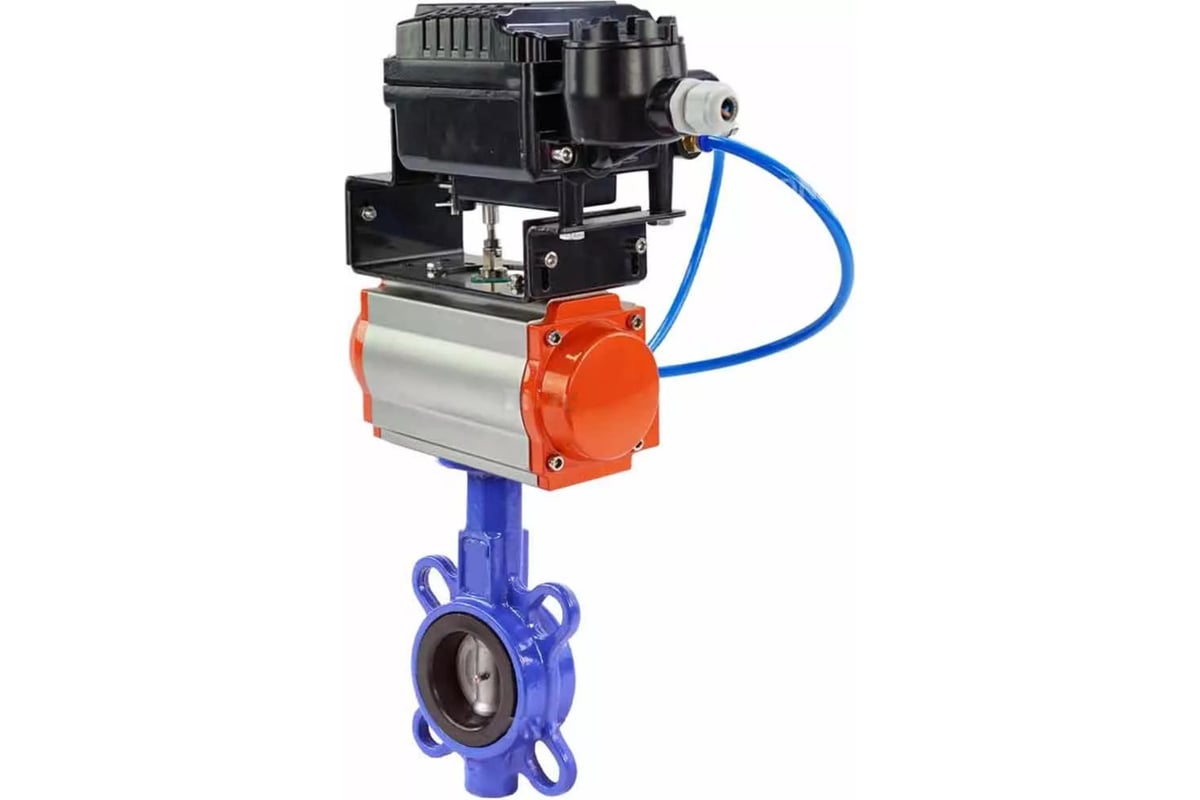 Затвор DN.ru GGG50-316L-EPDM Ду125 Ру16 с пневмоприводом ...