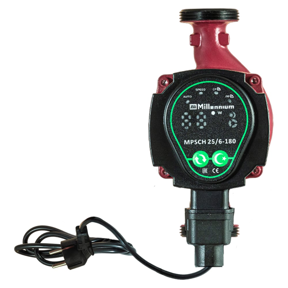 Millennium Насос циркуляционный 180 мм, энергоэффективный, с кабелем ...