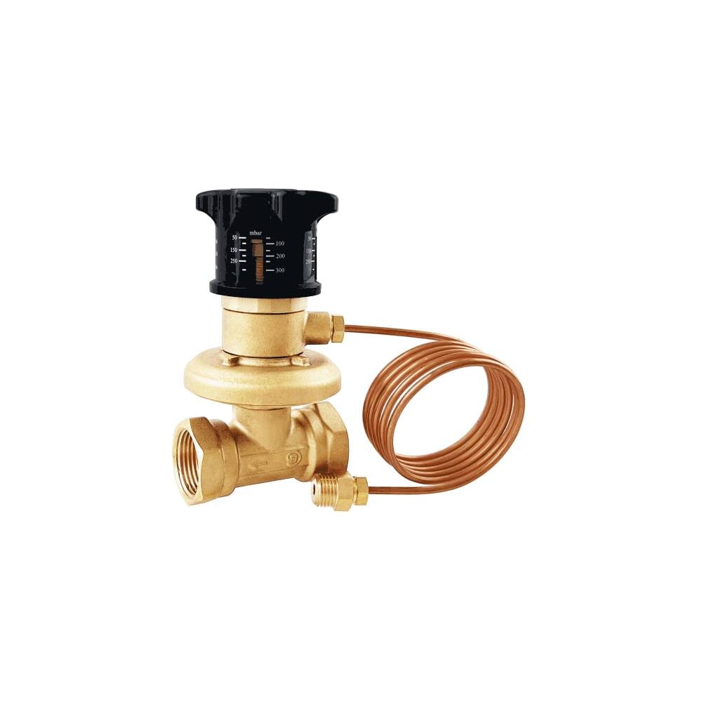 Клапан балансировочный автомат Ду15 Ру16 м/м 5-30кПа латунь Kvs1.16 022 ...