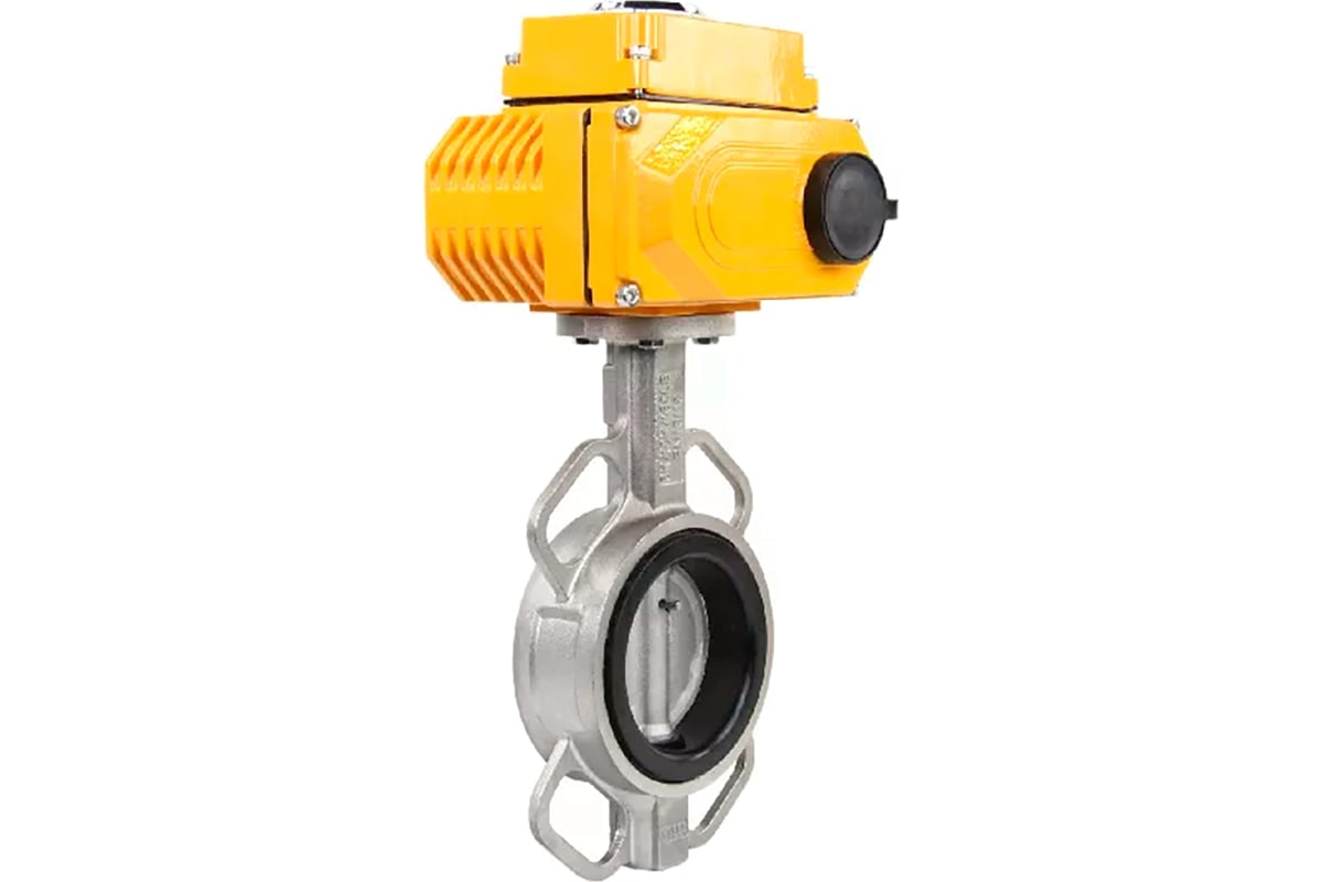 Дисковый затвор DN.ru 304-304-Viton-2W-Fb-H Ду100 Ру16 электропривод QT ...