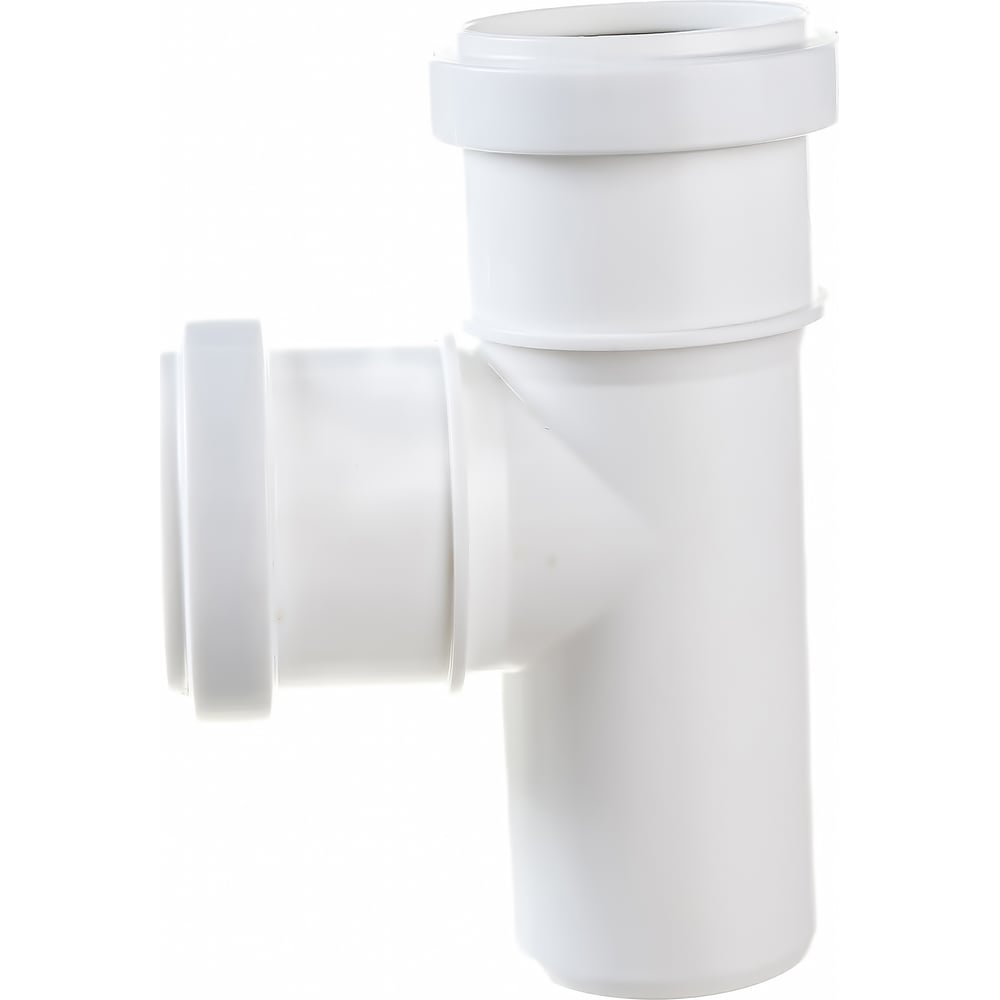Тройник для бесшумной канализации ПОЛИТЭК из ПП, диаметр 50х50/87.5 ...
