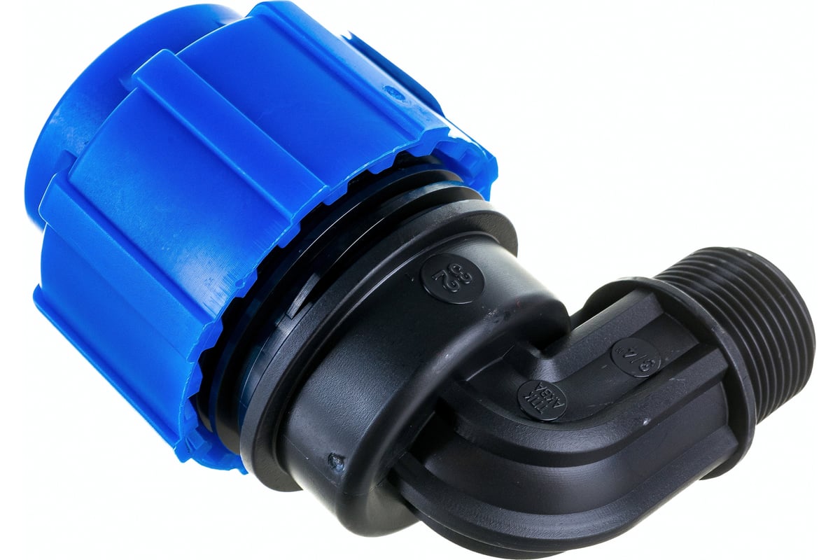 Отвод с наружной резьбой Политэк 32х3/4 ТПК-АКВА 50013234 - выгодная ...