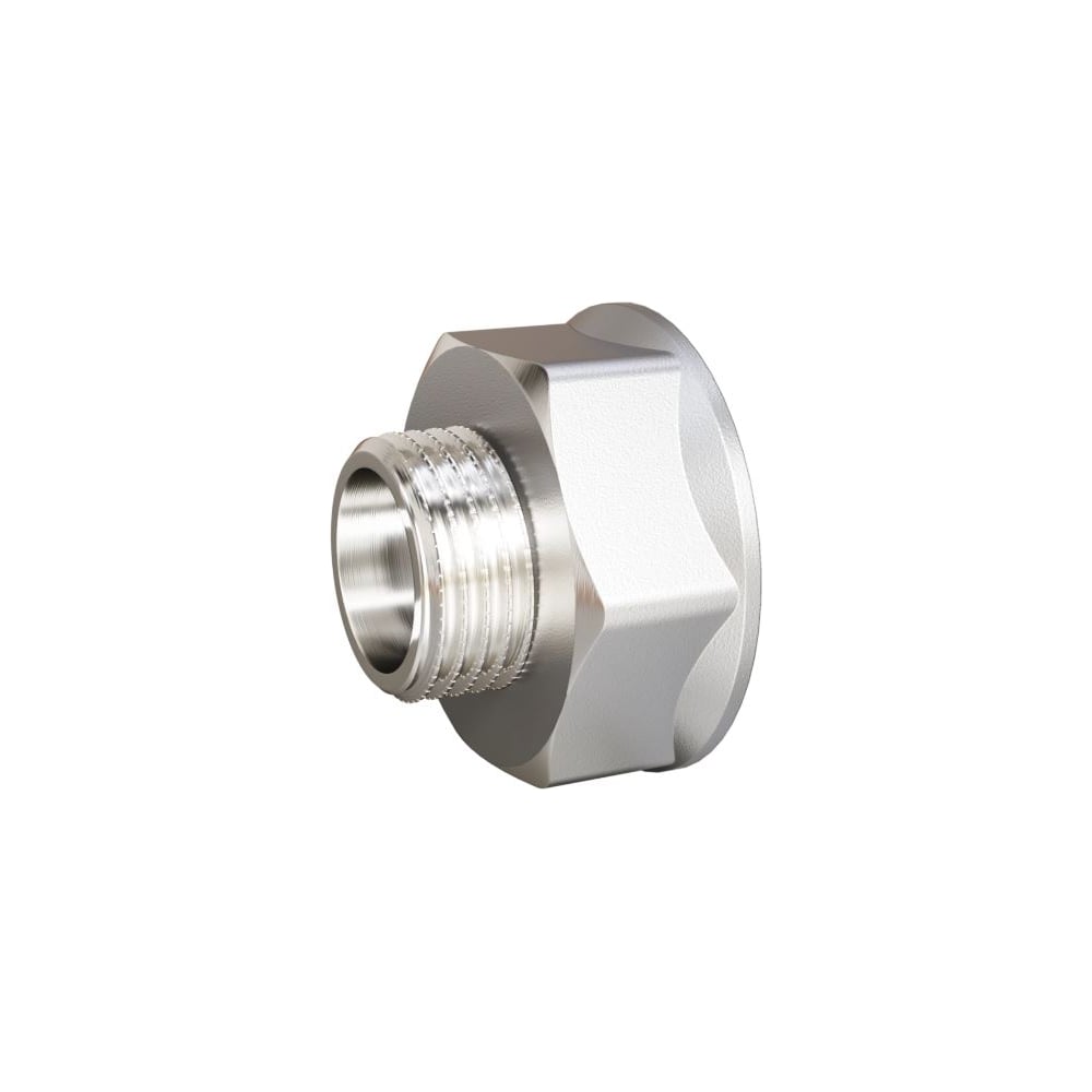 Переход LD Pride DN15x10, 1/2"ВР х 3/8"НР, латунь никель LD.67.519 ...