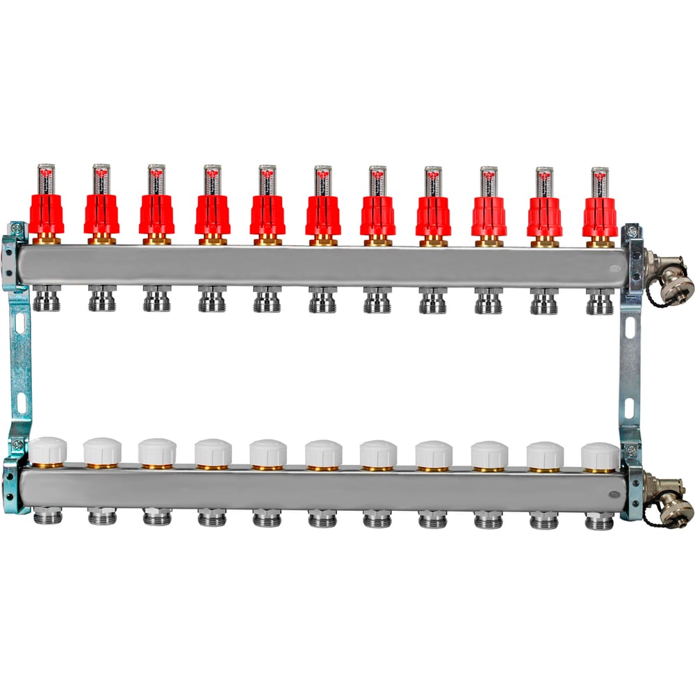 Коллекторная группа из нержавеющей стали COLSYS 804R 11 выходов, с расходомерами ...