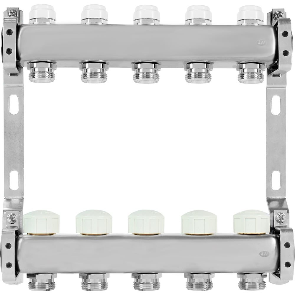 Коллекторная группа из нержавеющей стали COLSYS 805 5 выходов, с отсечными и термостатическими ...