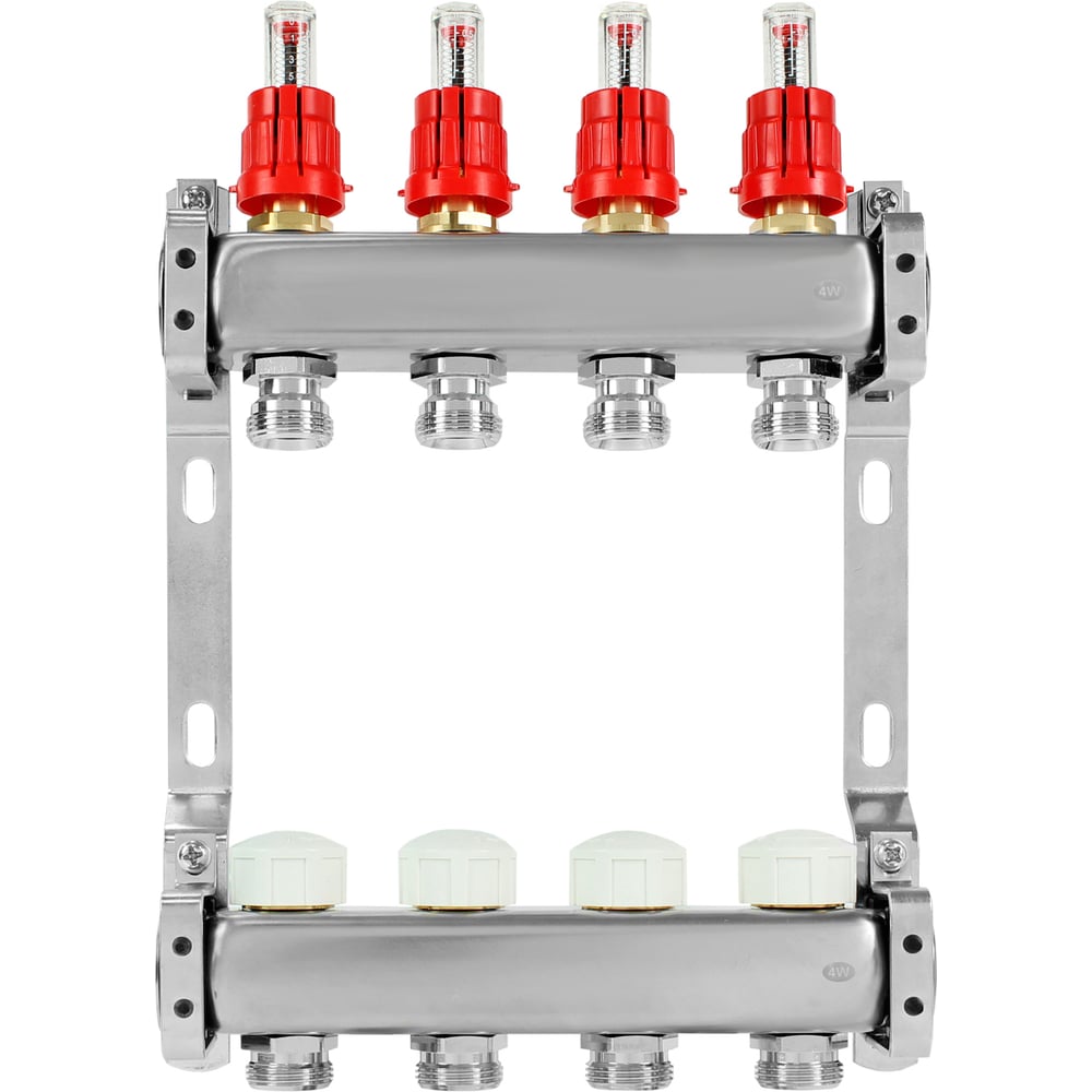 Коллекторная группа COLSYS 804 4 выхода, с расходомерами и термостатическими клапанами 180422504 ...