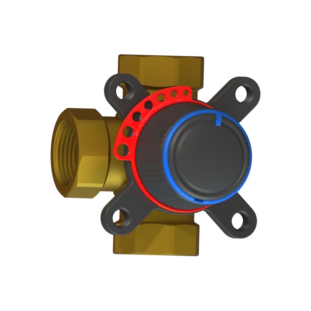 Клапан поворотный 3-ходовой Завод RGP (DN15,Kvs1.0,PN10,ВР1/2) RMV03100 ...