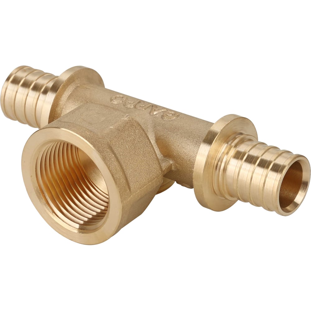 Тройник-переходник с внутренней резьбой Gappo латунный, 16-Rp 1/2"-16 ...