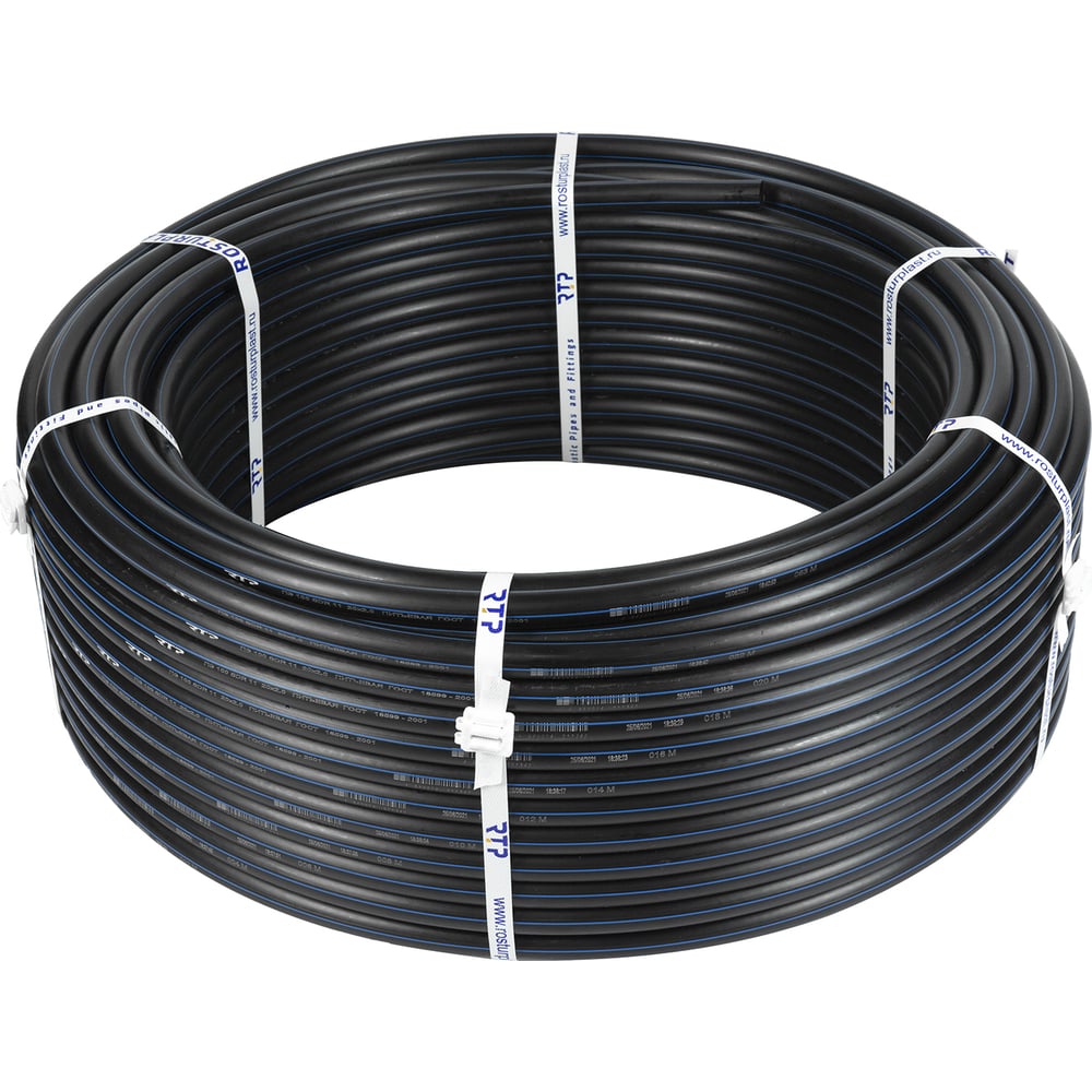 Труба питьевая напорная RTP ПНД ПЭ100 32x2.0x25, SDR17, PN10, черный, РТП 14215 - выгодная цена ...