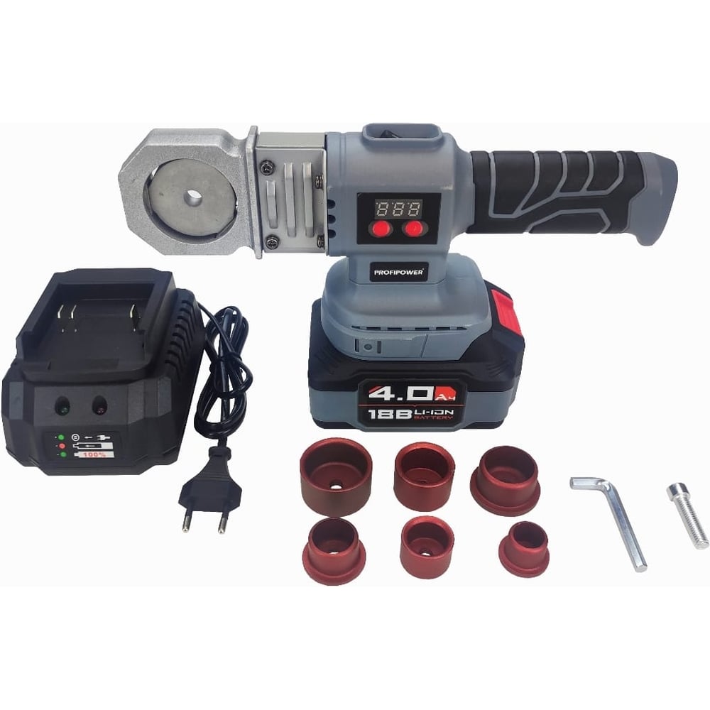 Аккумуляторный аппарат для сварки пластиковых труб Profipower MKLDF-18B ...