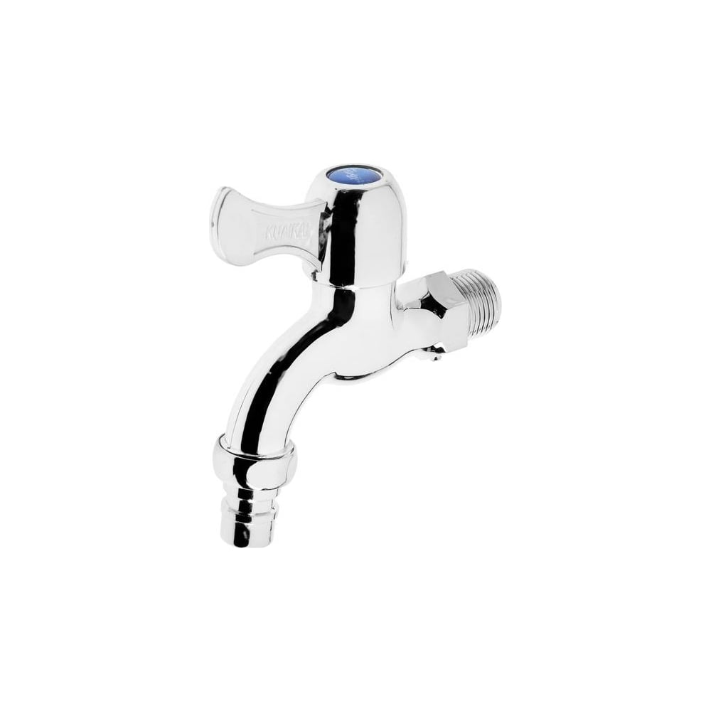 Водоразборный кран ZEIN со штуцером 1/2, с плоской ручкой, PP, кран ...