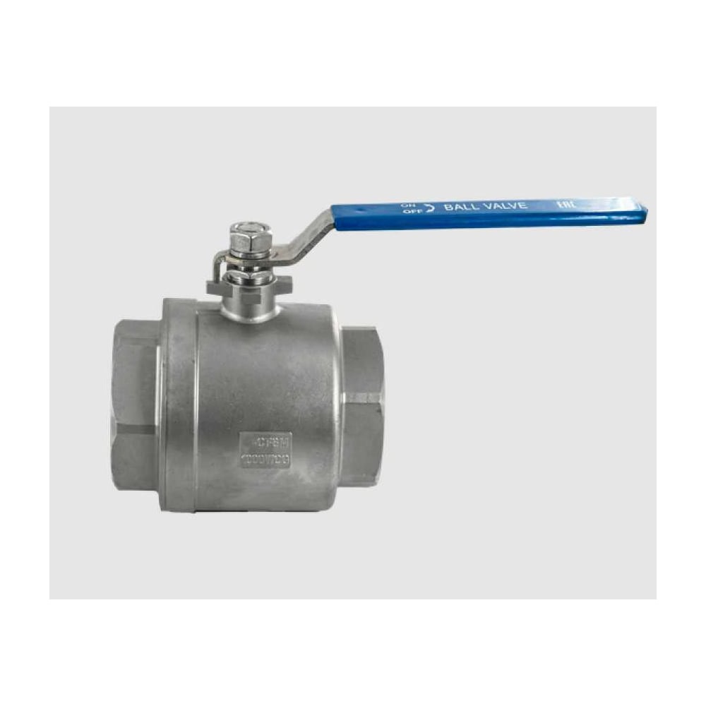 Кран шаровый муфтовый двусоставной нержавеющий NEWKEY (2PC) AISI304 ...