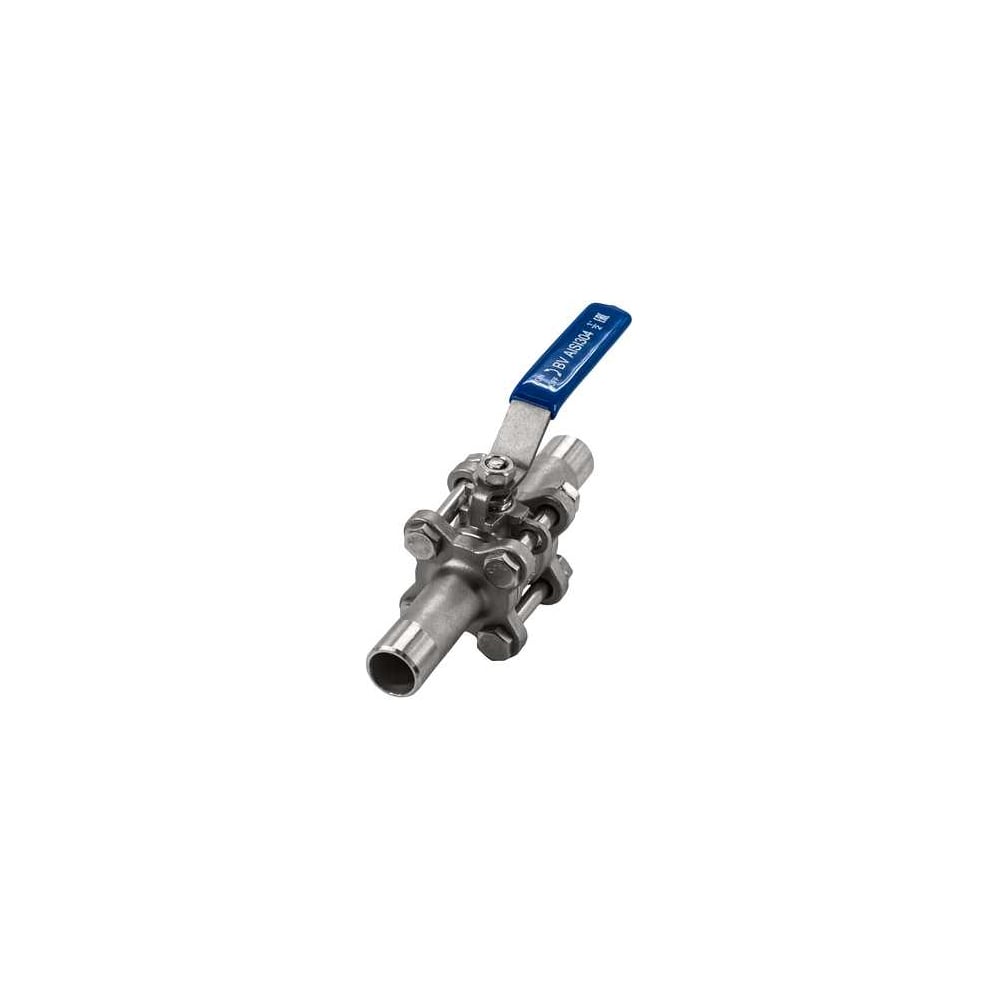 Кран шаровый приварной трехсоставной NEWKEY нержавеющий (3PC), AISI304 ...