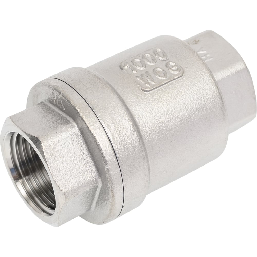 Обратный клапан муфтовый NEWKEY прямой, нержавеющая сталь AISI304 DN15 ...