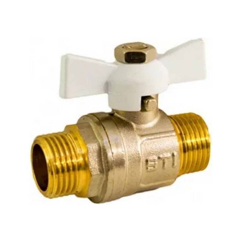 Шаровой кран STI Ду20 Ру40 муфтовый (штуцер-штуцер) бабочка D160-02811 ...