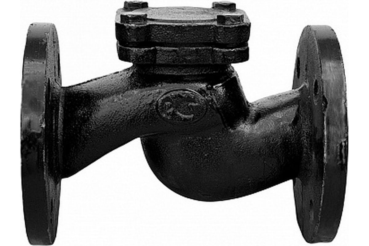 Обратный клапан Ci подъемный фланцевый 16кч9нж Ду80 Ру25 чугунный D100 ...