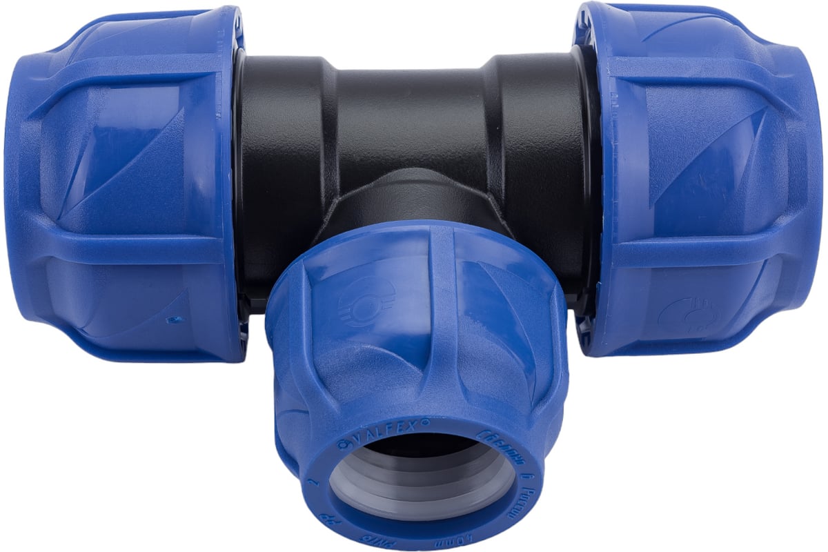 Компрессионный переходной тройник VALFEX ПНД, 50-40-50 1210012504050 - выгодная цена, отзывы ...