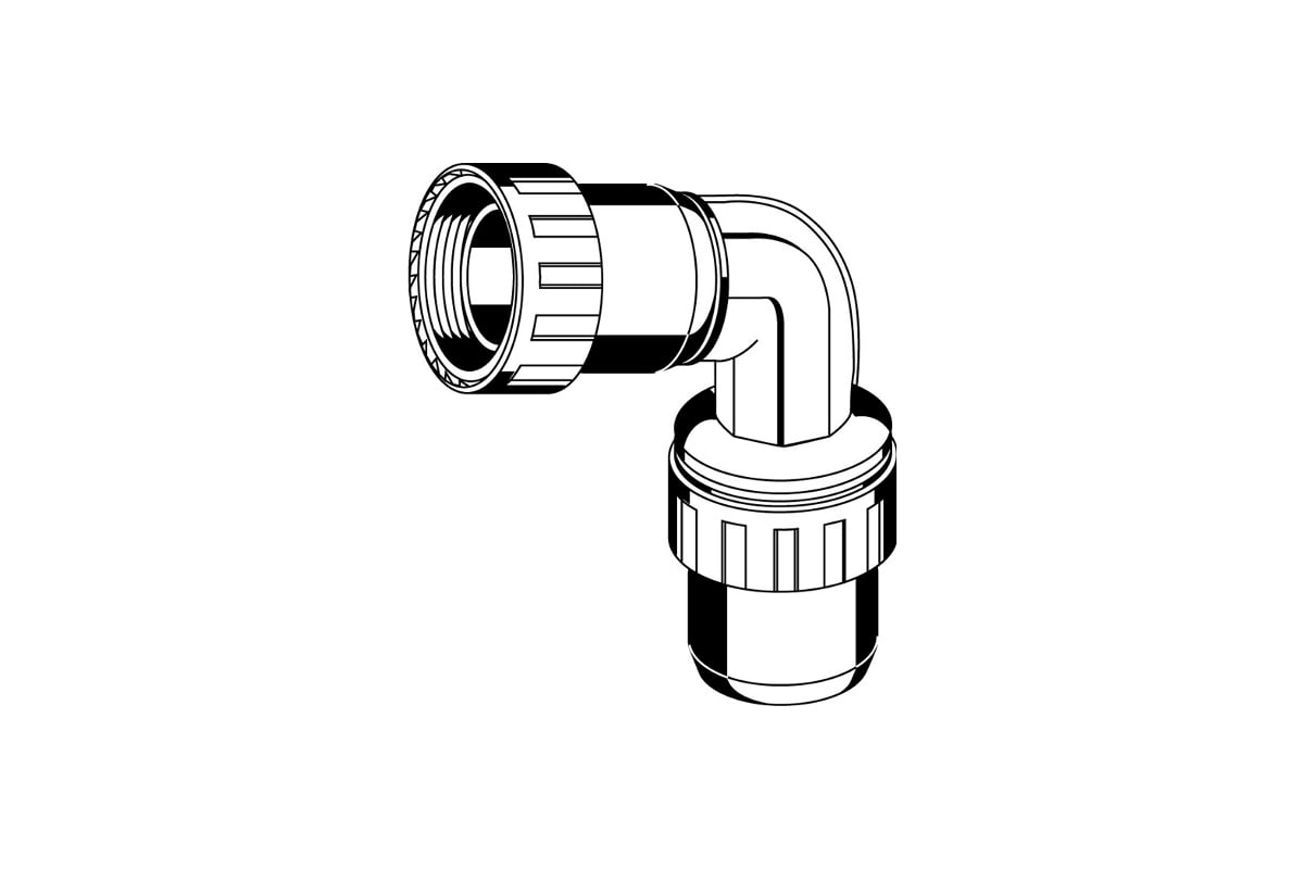 Переходник угловой "ШиреФит" 32 мм для трубопровода Зубр 51482-32 ...